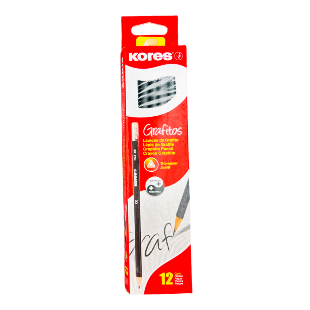 LÁPIZ GRAFITO KORES (12 UND) – Quero